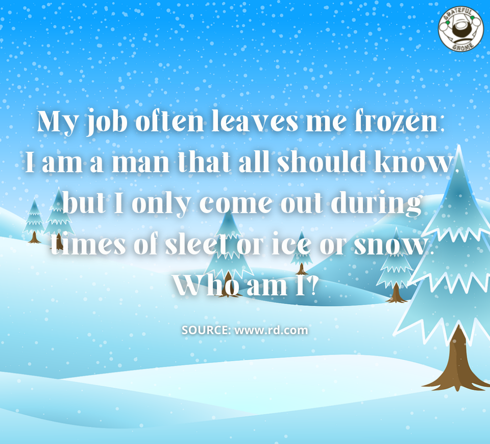 Riddle Time – Grateful Gnome