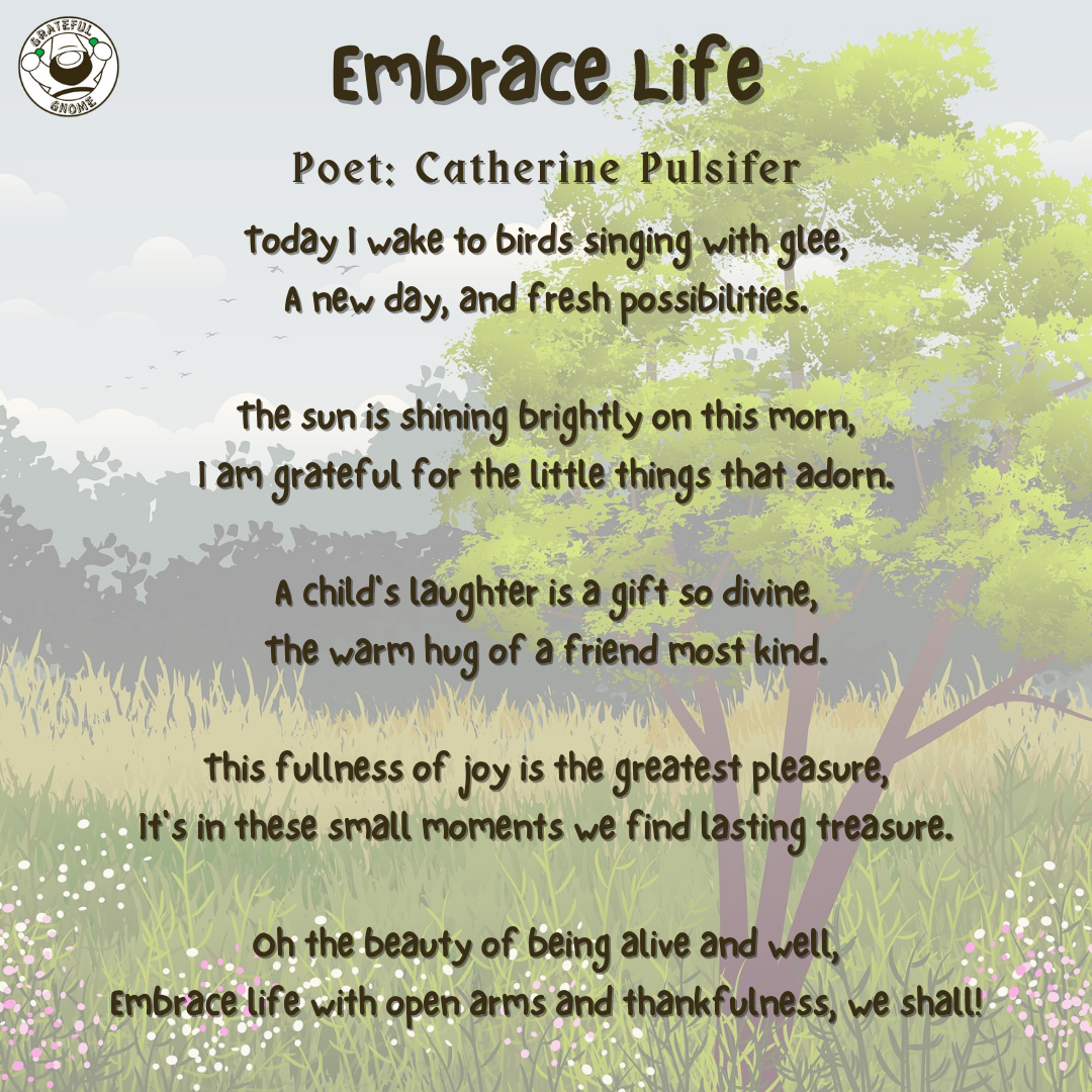 Poem of the Day – Grateful Gnome