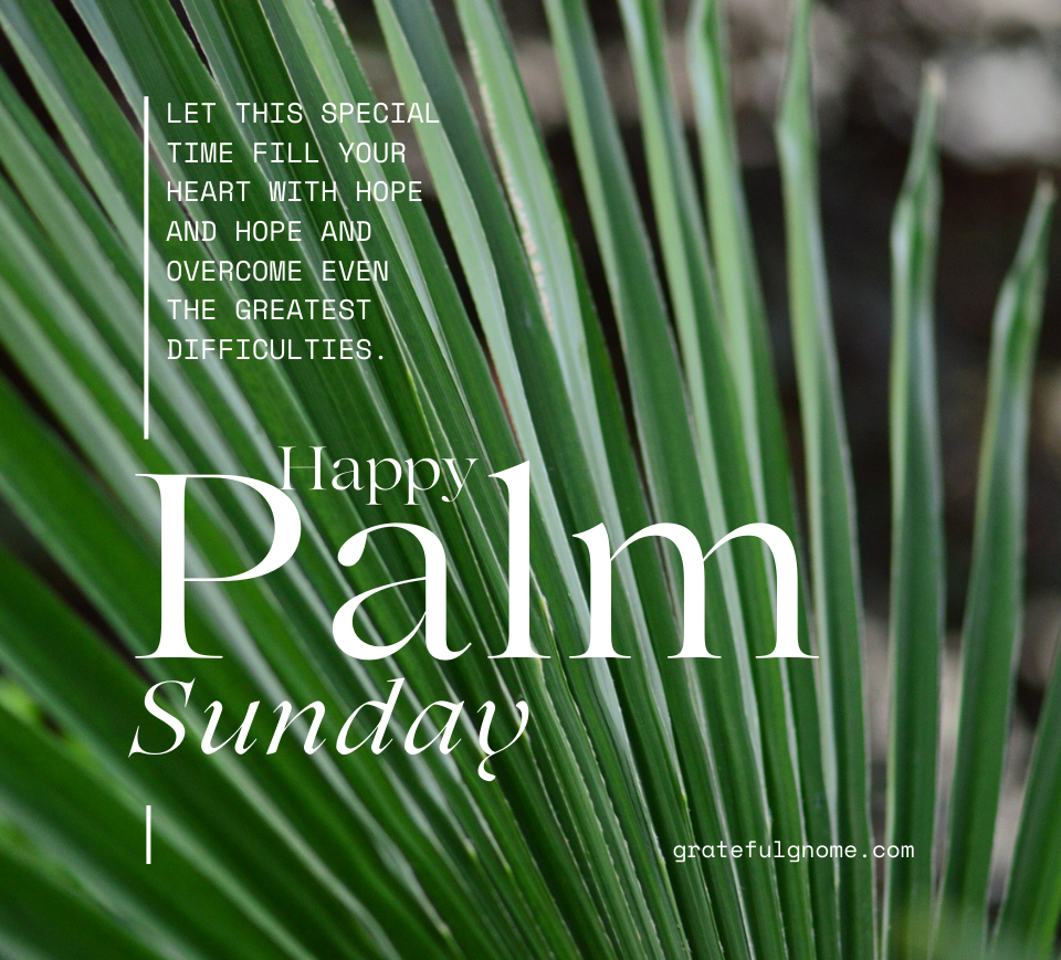 Happy Palm Sunday! – Grateful Gnome