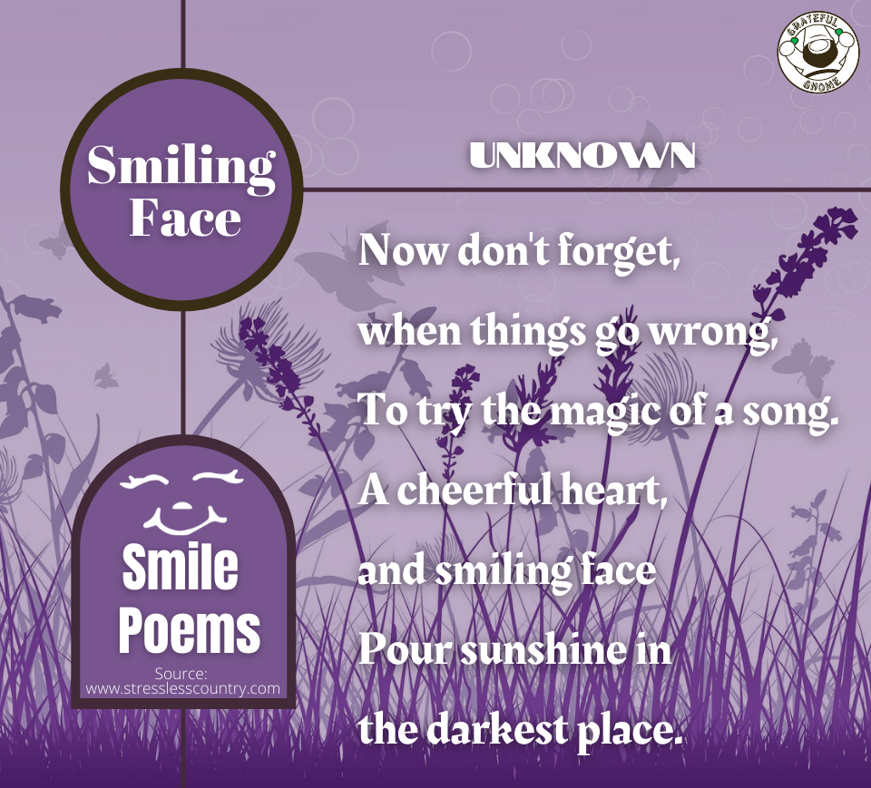 Smile Poems - Smiling Face – Grateful Gnome
